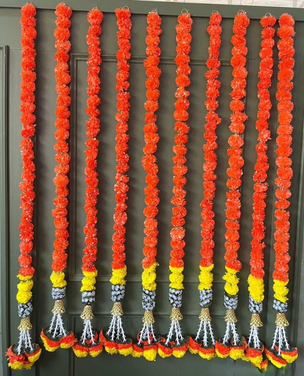 Genda Flower Hanging (60 Inch) | Traditional Marigold Festive Home ...