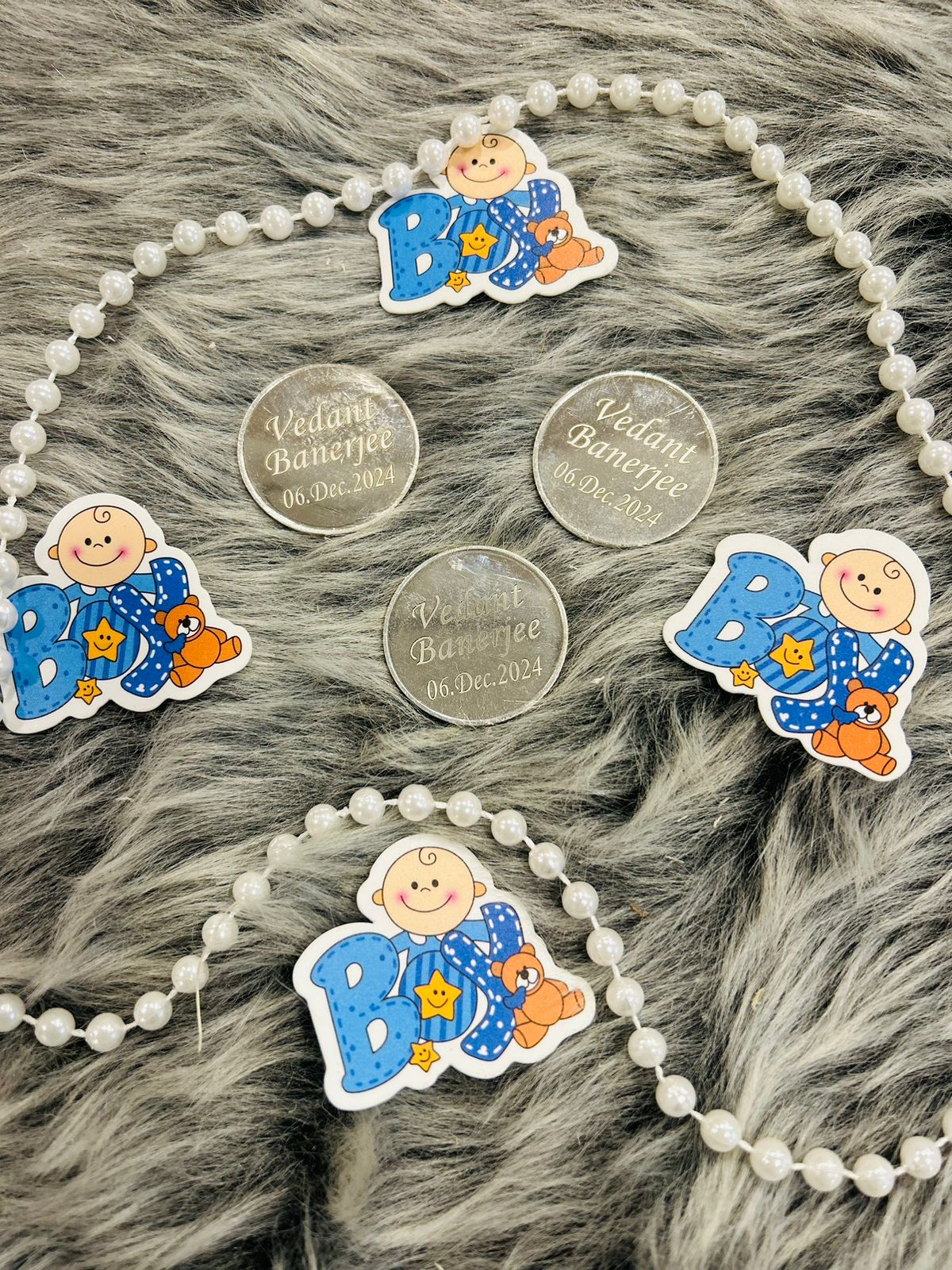 Personalized Newborn Announcement Return Gift – 10 gm Hallmark Silver ...