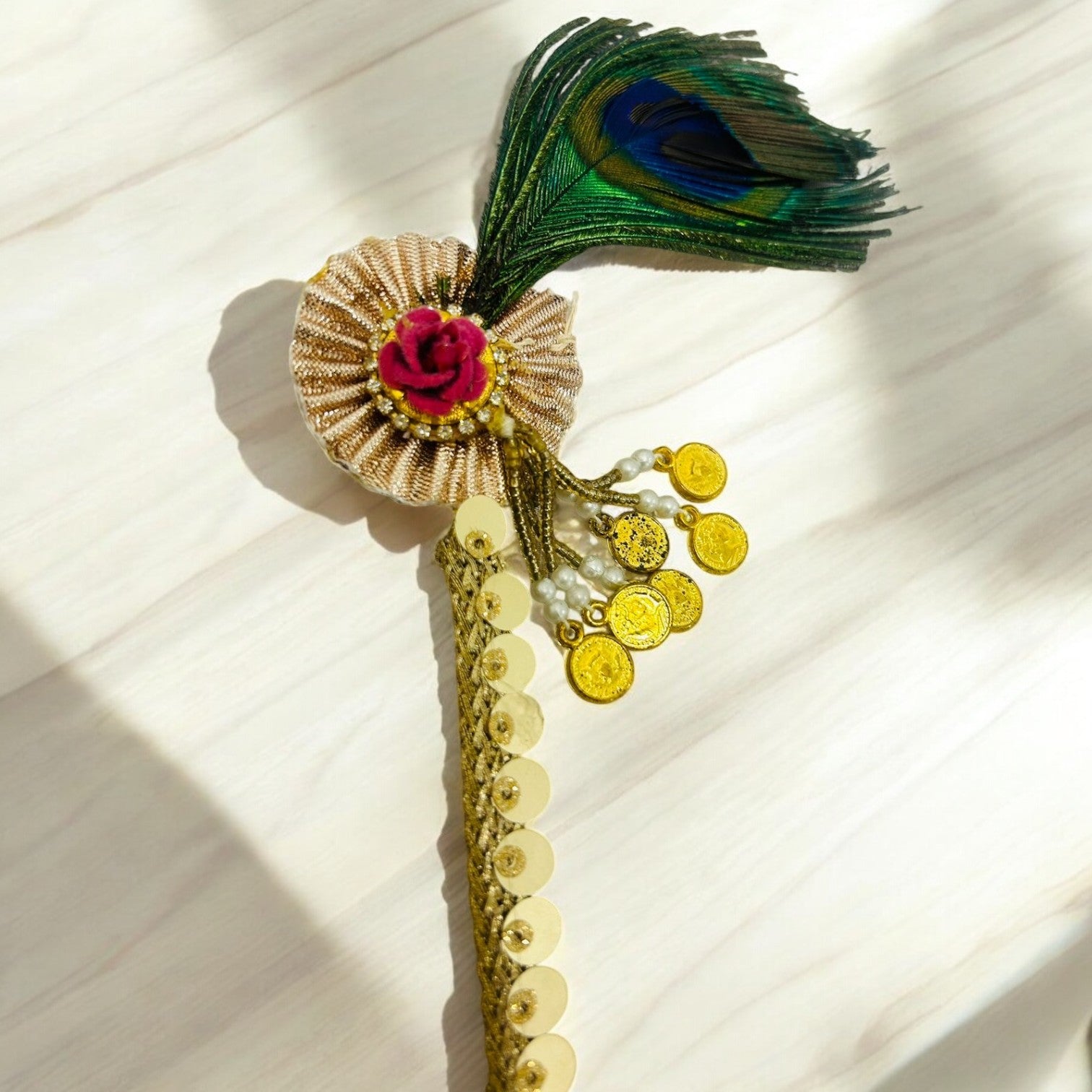 Tilak Stick with Morpankh – Traditional Roli Chandan Accessory | Wrap Shap